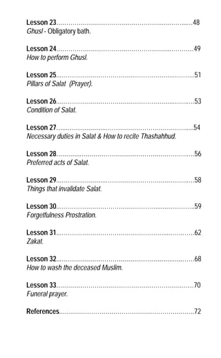 33 lessons for every muslim Abdul-Aziz Saleh al-Shomar | PDF