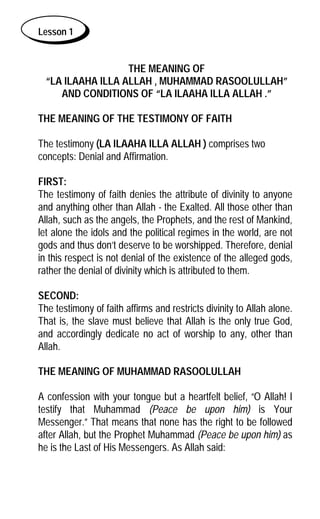33 lessons for every muslim Abdul-Aziz Saleh al-Shomar | PDF