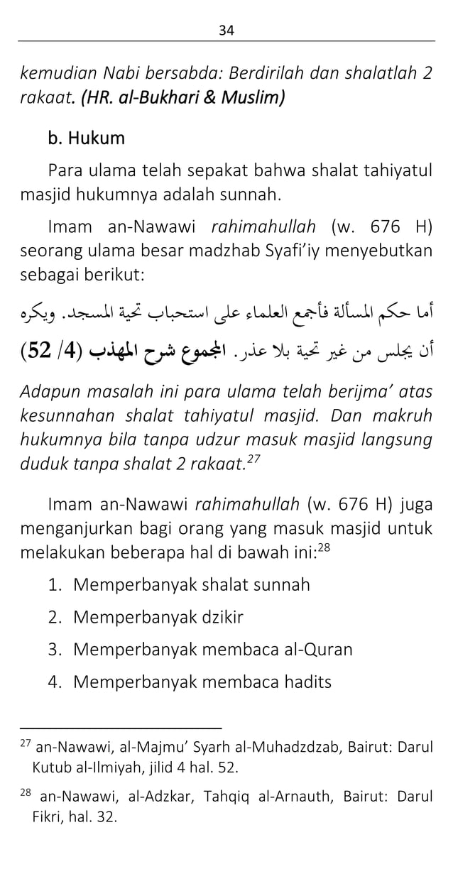 33 macam jenis shalat sunnah | PDF