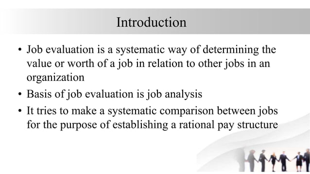 method of job evaluation | PPTX | Job Market | Economy