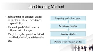 method of job evaluation | PPTX | Job Market | Economy