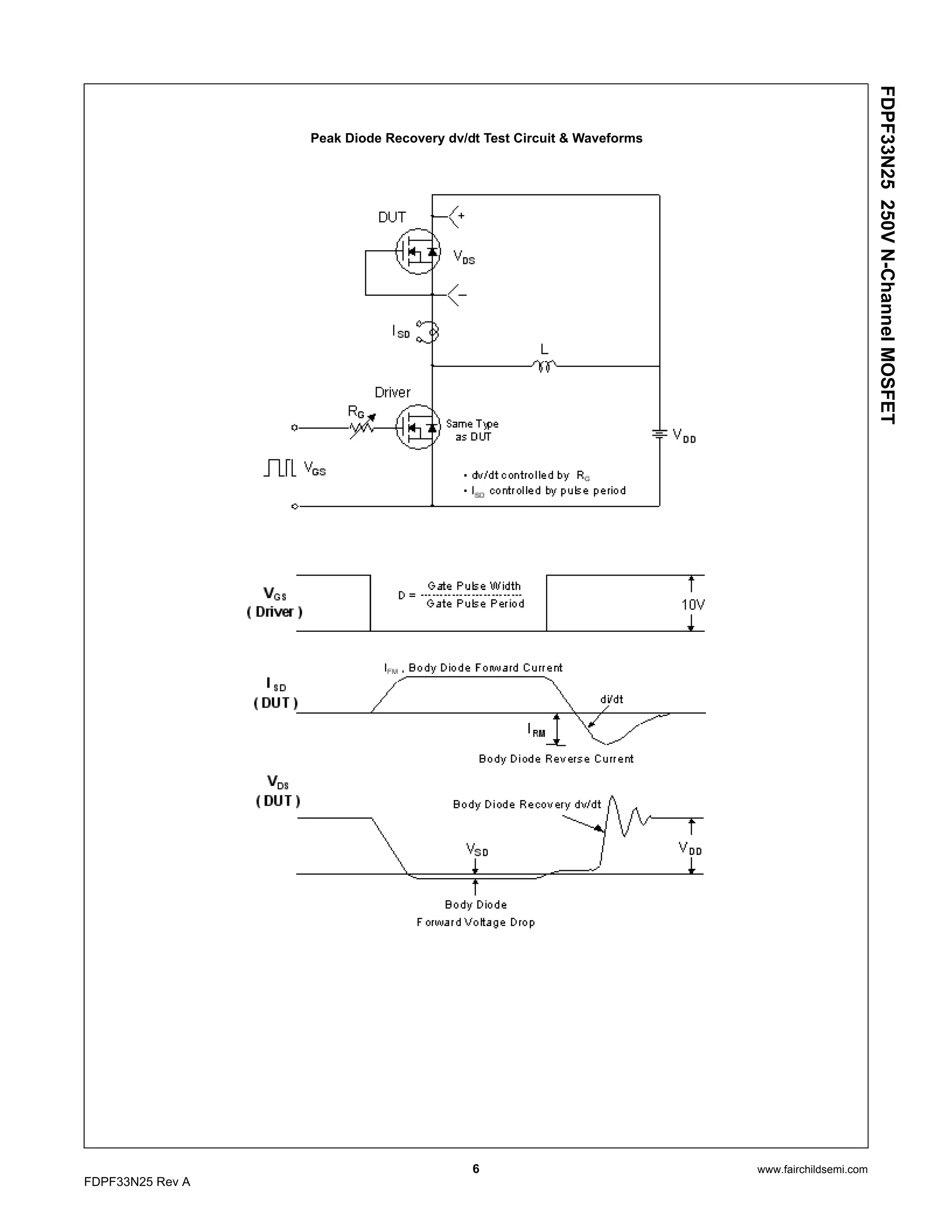 Original N-Channel Mosfet FDPF33N25 33N25 TO-220 New FairChild | PDF