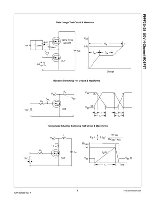 Original N-Channel Mosfet FDPF33N25 33N25 TO-220 New FairChild | PDF