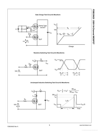 Original Mosfet 33N25 FDP33N25 250V 33A TO-220 New Fairchild | PDF
