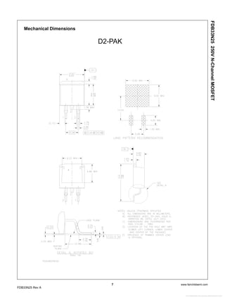 Original Mosfet 33N25 FDP33N25 250V 33A TO-220 New Fairchild | PDF