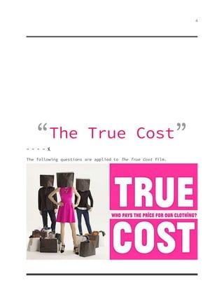 Cost of fashion | DOCX