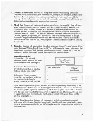 Diaspora Lesson Plan | PDF