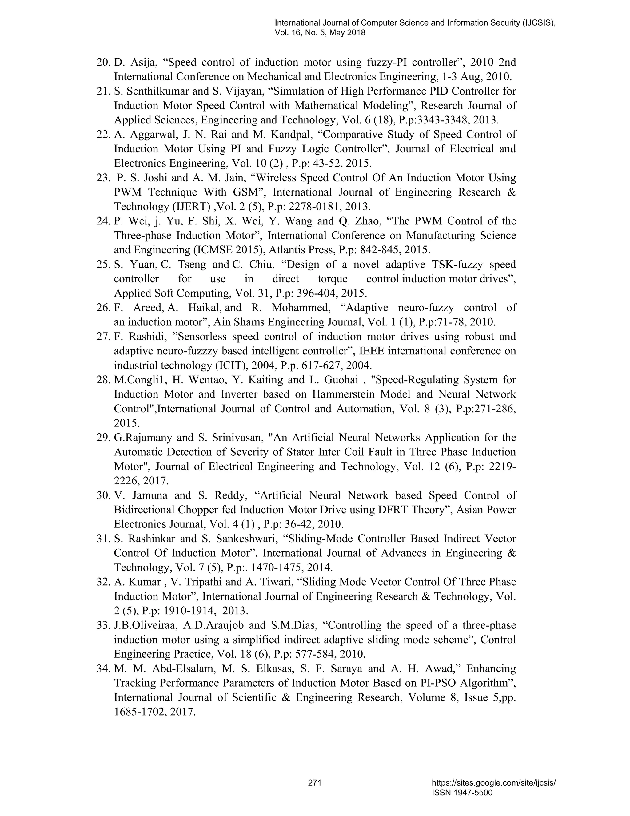 Speed Control Of Three Phase Induction Motor Using Neural Network Pdf