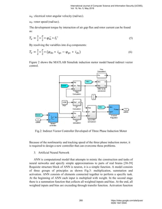 Speed Control of Three Phase Induction Motor Using Neural Network | PDF