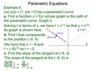 33 parametric equations x | PPTX