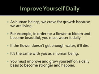 Personal growth is important in life | PPTX