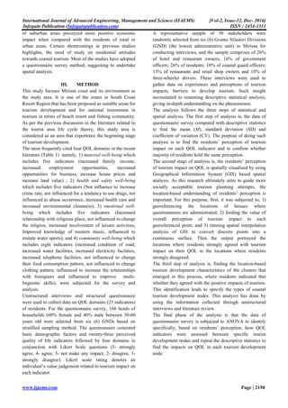 Place based coastal tourism impacts and residents’ quality of life a ...