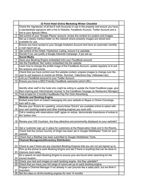 33 point winter checklist | PDF