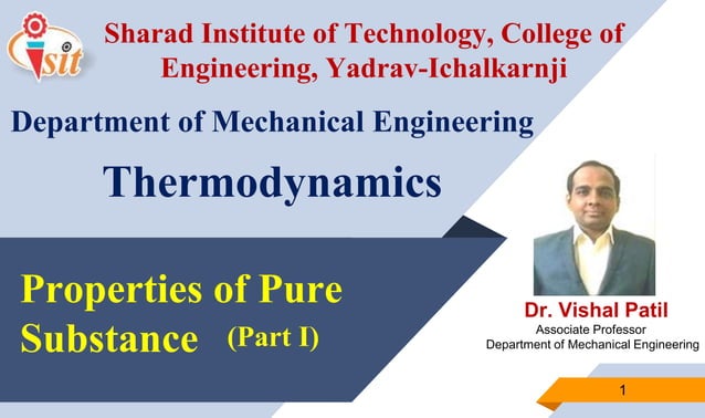 Properties of Pure Substance (Basic of thermal Engineering) | PPTX