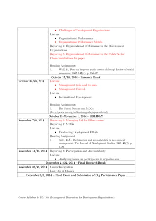 Course schedule revision | PDF