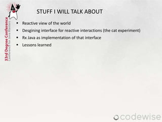 Reactive Java (33rd Degree) | PPTX | Web Development | Internet