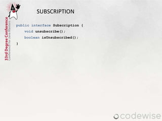 Reactive Java (33rd Degree) | PPTX | Web Development | Internet