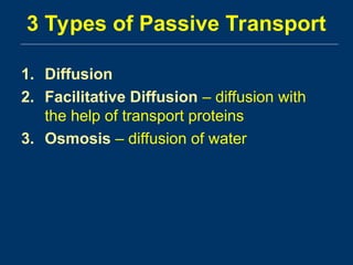 Transport across cell membrane- Passive transport.ppt