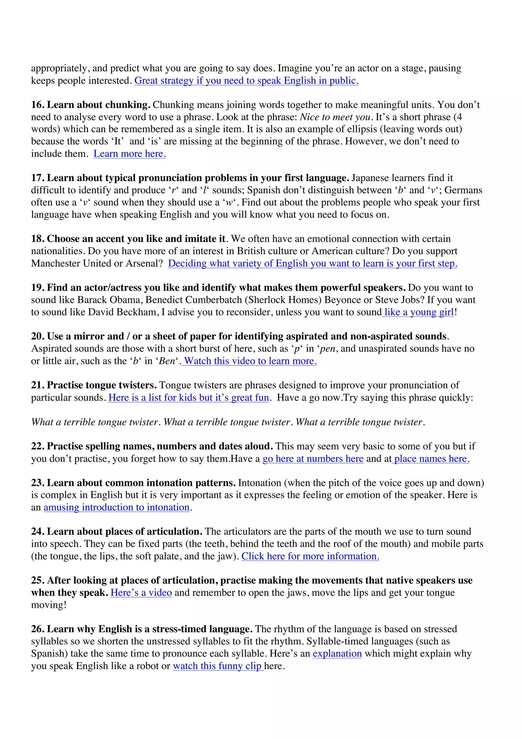 33 ways to speak better english | PDF