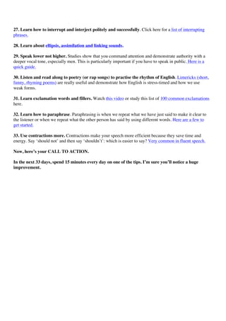 33 ways to speak better english | PDF