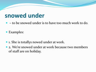 33 weather idioms and idiomatic expressions | PPTX
