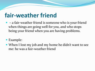 33 weather idioms and idiomatic expressions | PPTX
