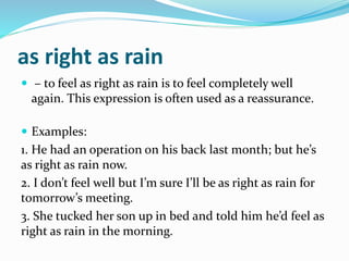 33 weather idioms and idiomatic expressions | PPTX