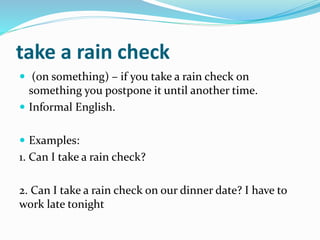 33 weather idioms and idiomatic expressions | PPTX