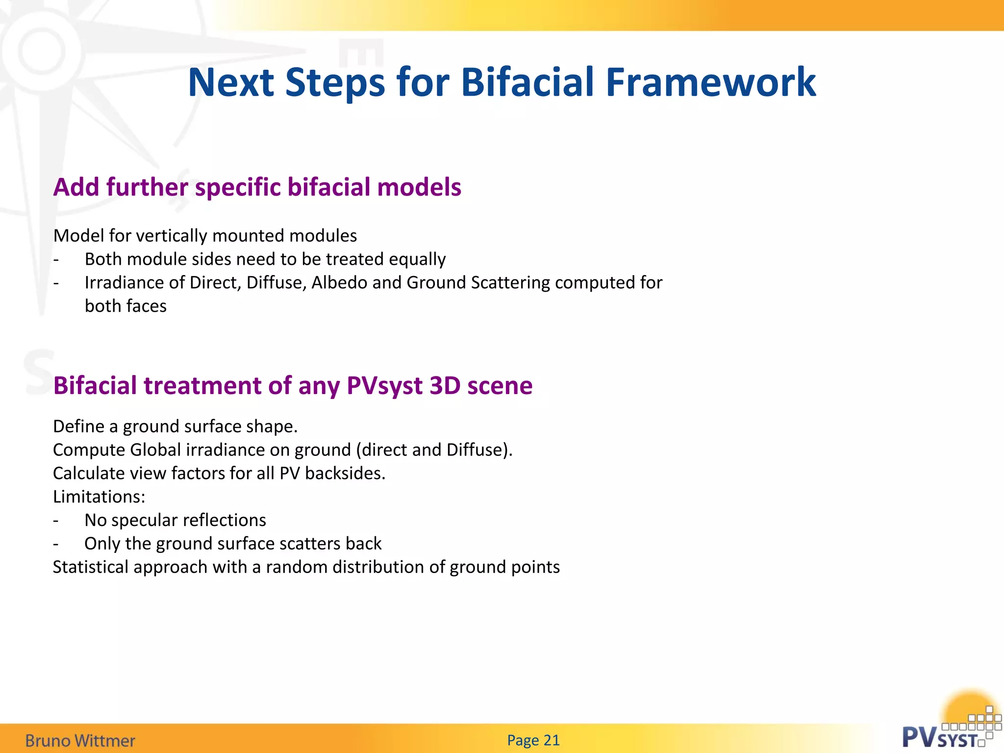 PVsysts new framework to simulate bifacial systems | PDF