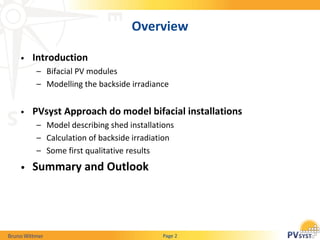 PVsysts new framework to simulate bifacial systems | PDF