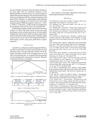 Integrated Active Filters using low gain modules | PDF