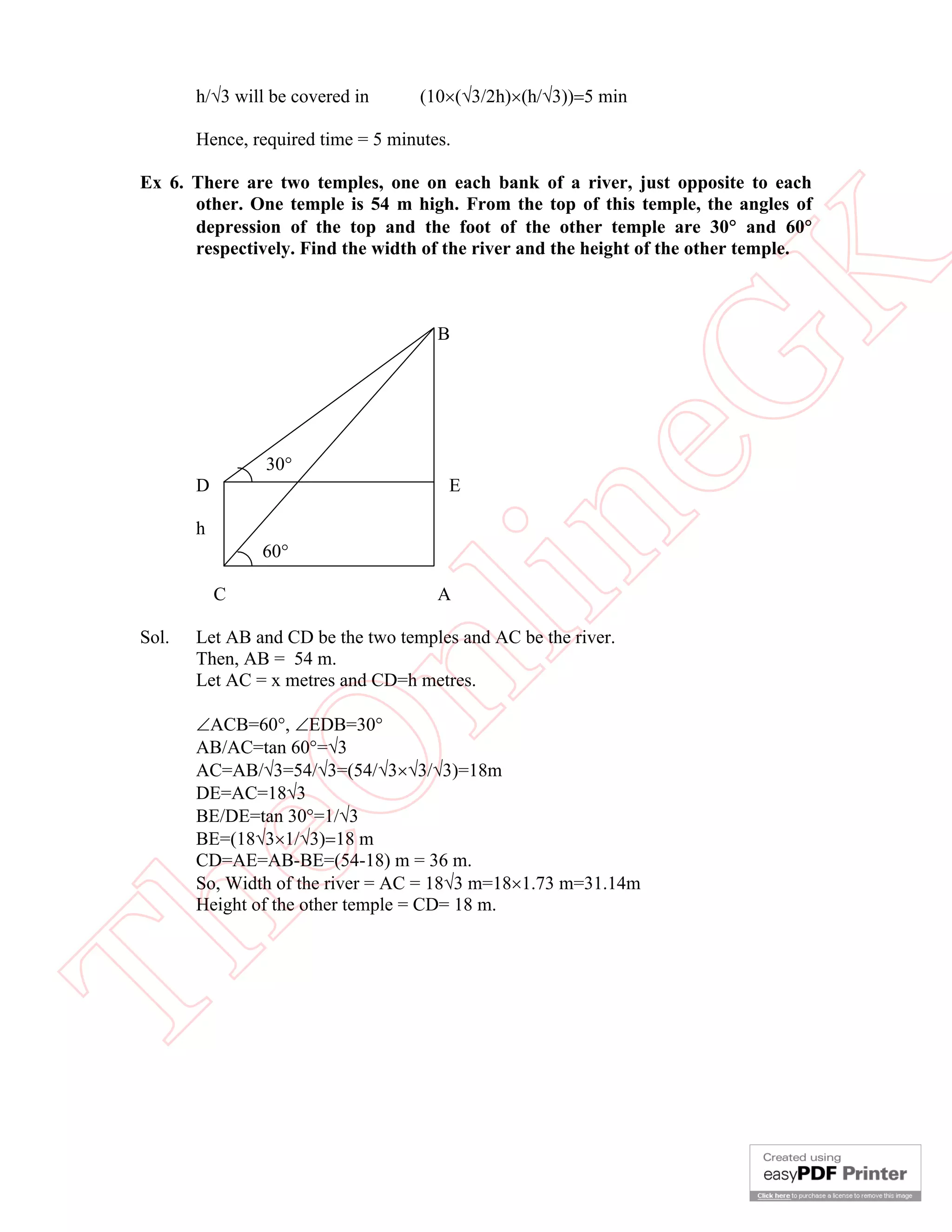 34. height & distance | PDF