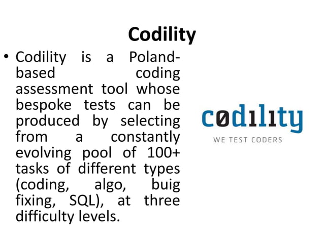 Codility success story - Gamification in recruitment - Manu Melwin Joy ... Codility success story - Gamification in recruitment - Manu Melwin Joy ...