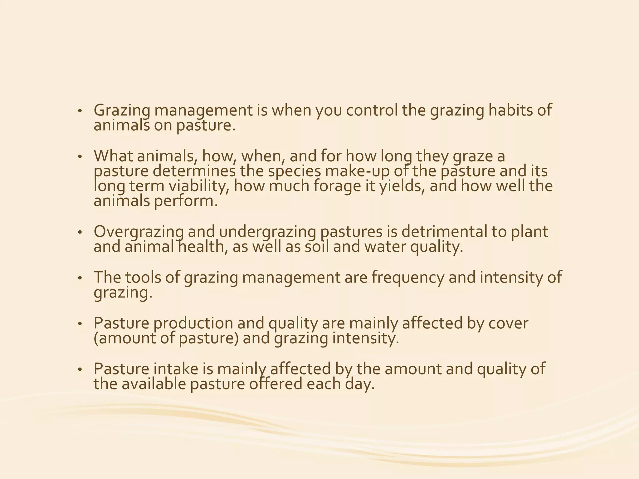 Grazing systems and Managment | PPTX