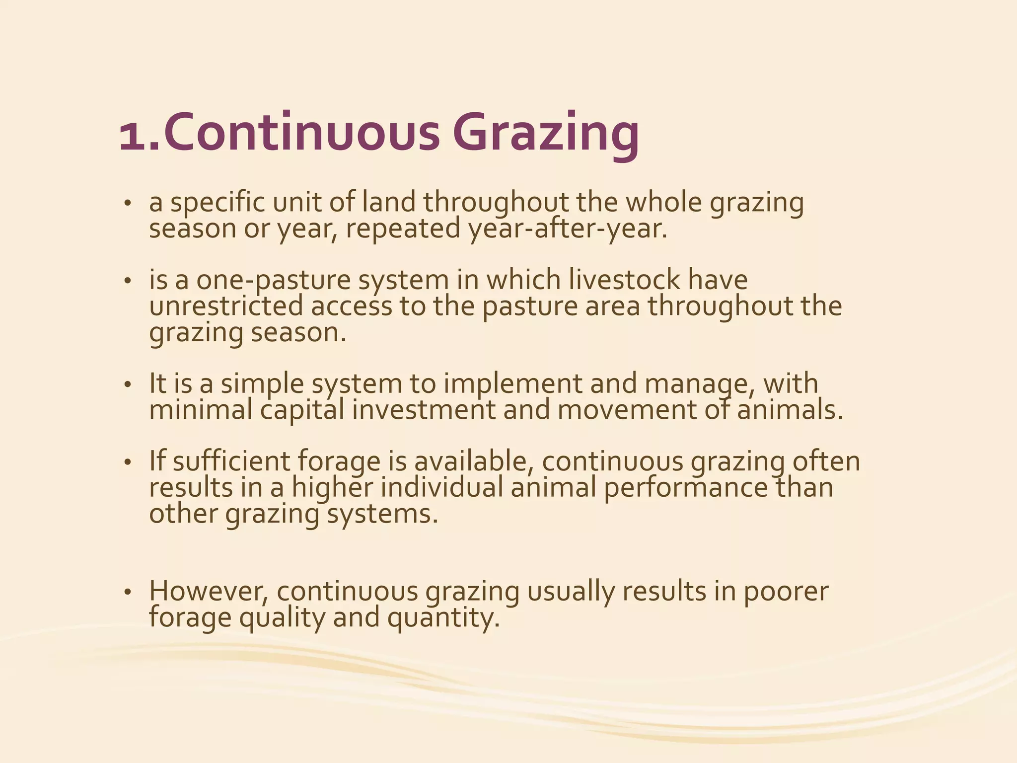 Grazing systems and Managment | PPTX
