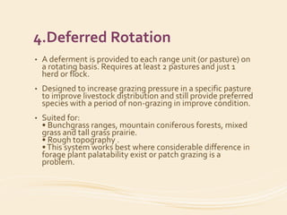 Grazing systems and Managment | PPTX
