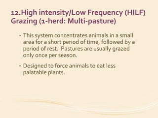 Grazing systems and Managment | PPTX