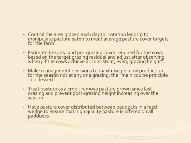 Grazing systems and Managment | PPTX | Agriculture | Industries