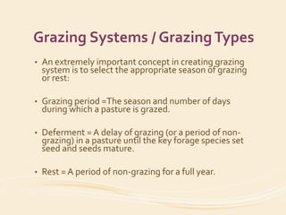 Grazing systems and Managment | PPTX