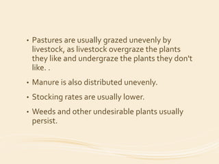 Grazing systems and Managment | PPTX | Agriculture | Industries