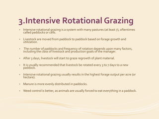 Grazing systems and Managment | PPTX