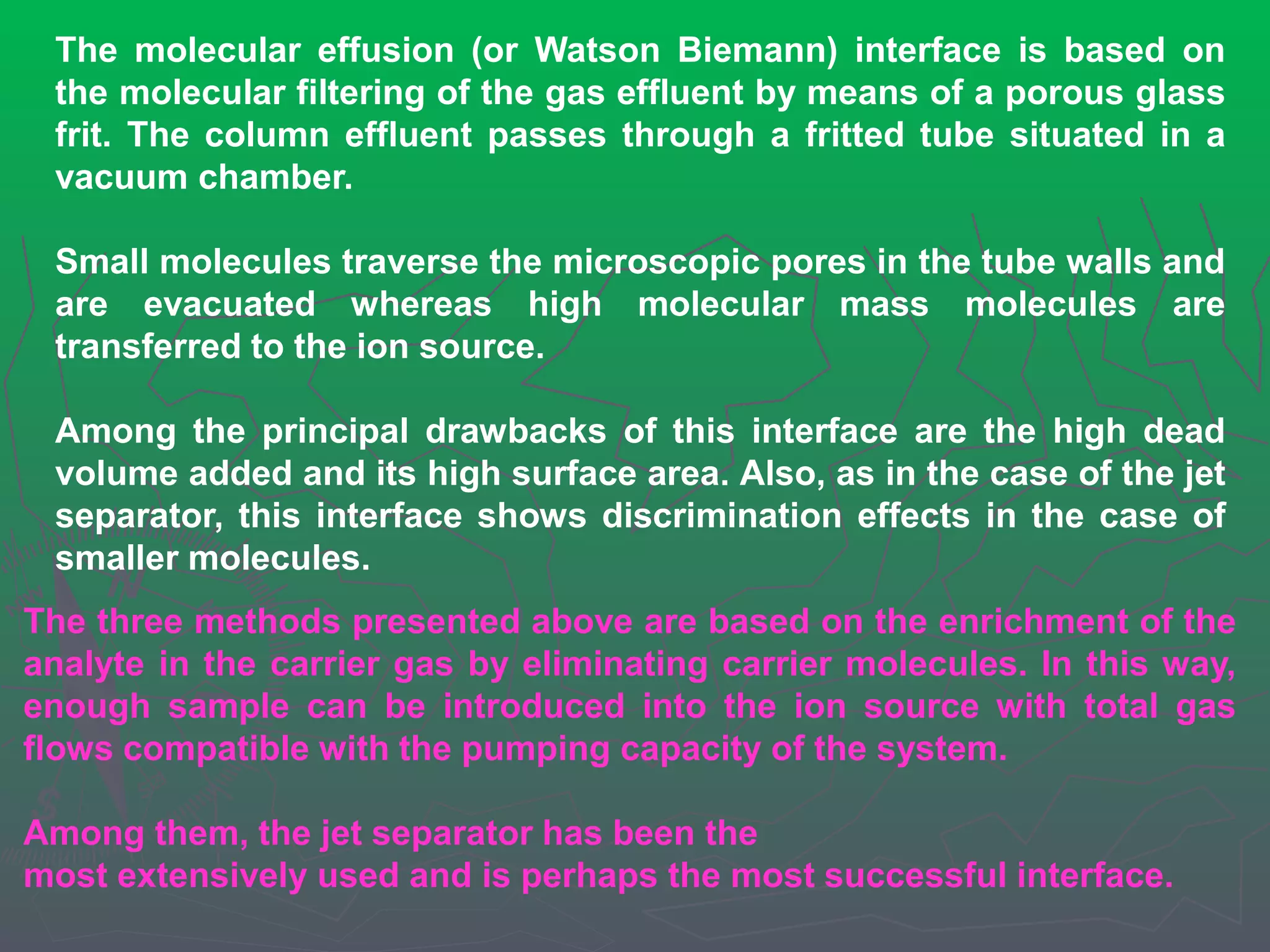 Interfaces in chromatography [LC-MS, GC-MS, HPTLC, LC, GC] | PPT