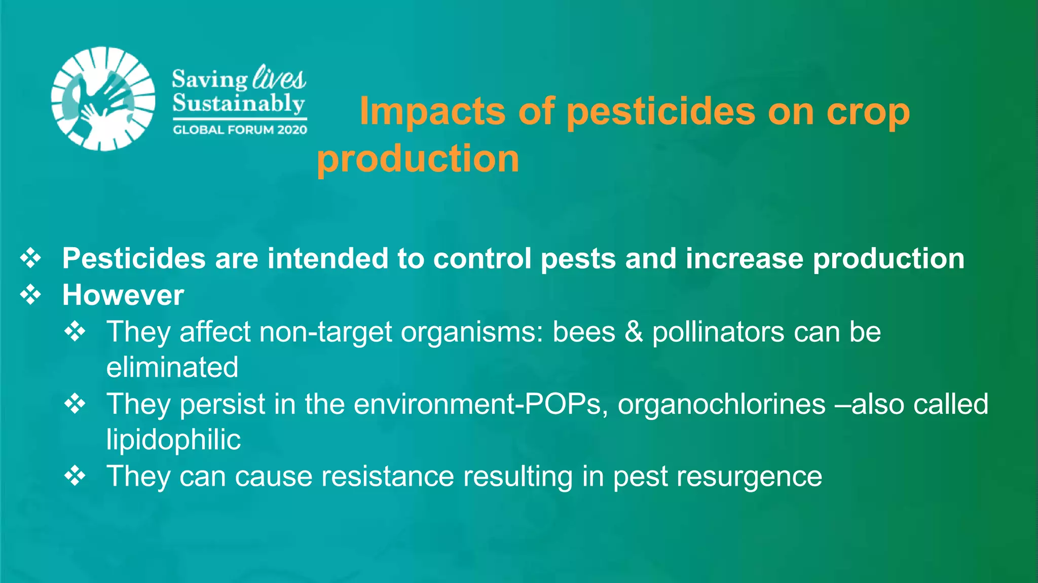 Pesticides Used for Food Production as a Health and Safety Issue | PPT