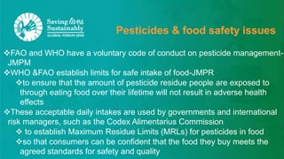 Pesticides Used for Food Production as a Health and Safety Issue | PPT