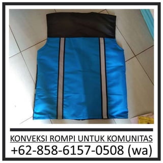 Vendor Pembuatan Rompi Komunitas | PPTX