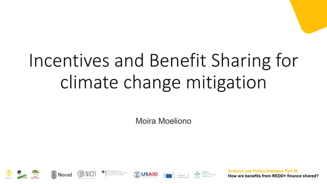 Incentives and Benefit Sharing for climate change mitigation | PDF ...