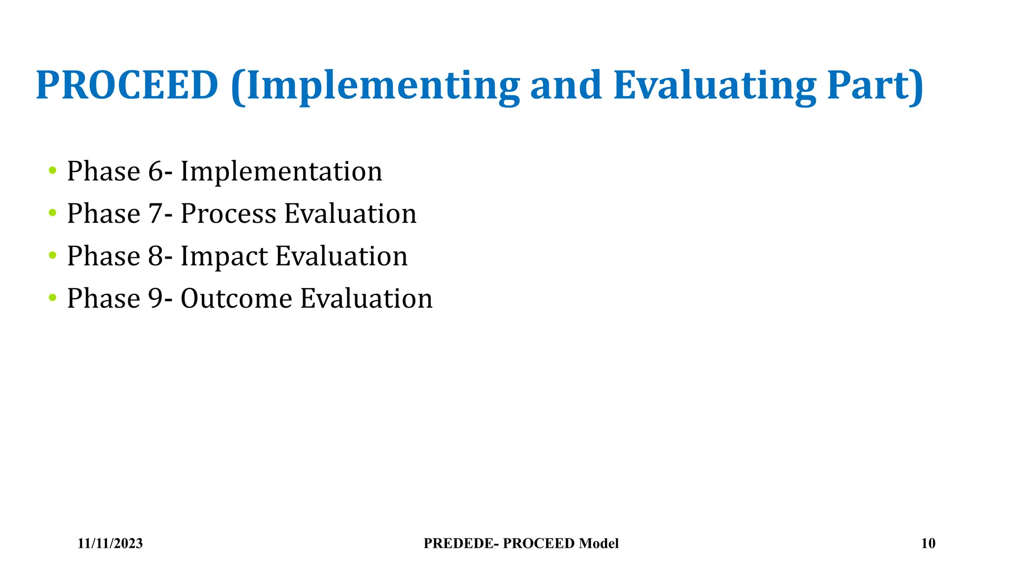 Preparation of model health education plan, PRECEDE-PROCEED.pptx