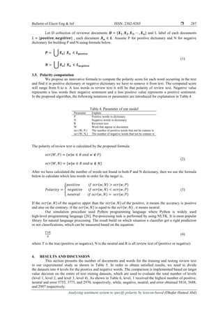 Analyzing sentiment system to specify polarity by lexicon-based | PDF