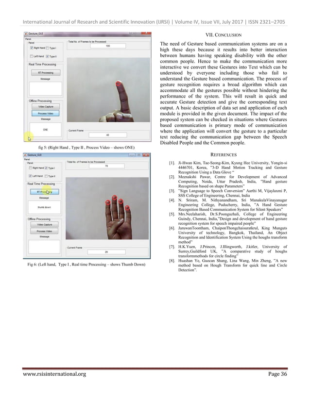 Basic Gesture Based Communication for Deaf and Dumb | PDF