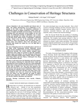 Challenges in Conservation of Heritage Structures | PDF